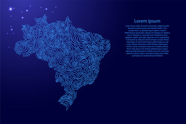 South america map from blue pattern a grid Vector Image
