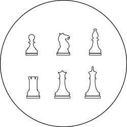 Chess Pieces Circle Vector Images (over 480)