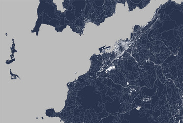 Map city vigo spain Royalty Free Vector Image - VectorStock