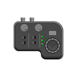 Wave audio interface cartoon Royalty Free Vector Image