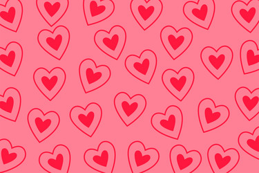 Cute and minimal love heart pattern for textile Vector Image