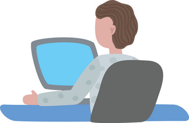 Man Computer Vector Images (over 180,000)