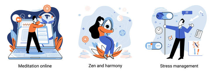 Self-management self regulation learning self Vector Image