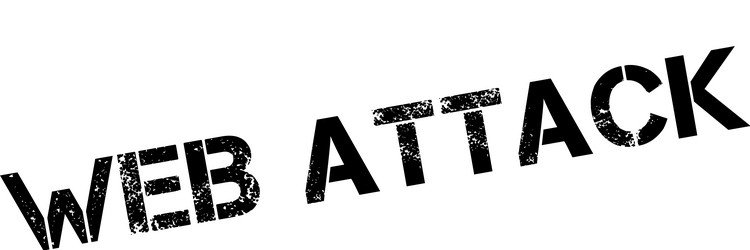 Web attack rubber stamp Royalty Free Vector Image