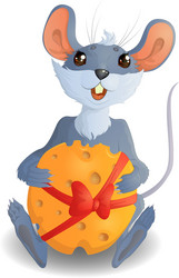 Happy cartoon cheese man Royalty Free Vector Image