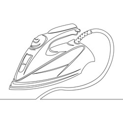 Continuous line drawing washing hands concept Vector Image