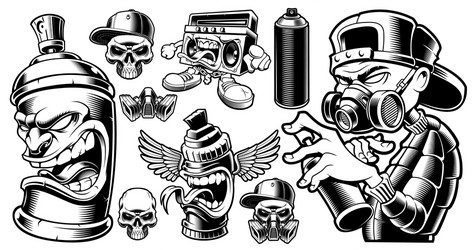 Graffiti Character Vector Images (over 10,000)