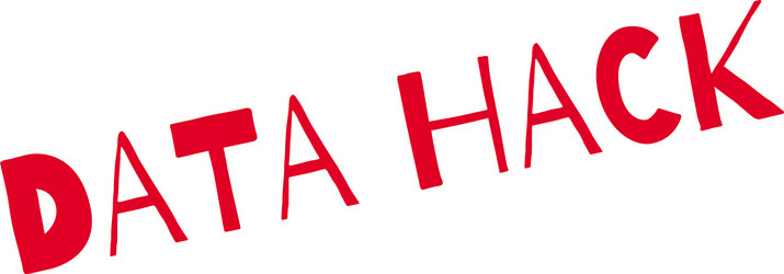 Data hack rubber stamp Royalty Free Vector Image