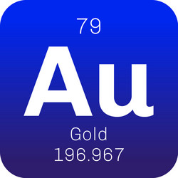 Gold Chemical Element Periodic Table Vector Images (over 120)
