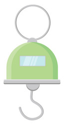 Green scales on a white background Royalty Free Vector Image