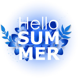 Hello spring poster Royalty Free Vector Image - VectorStock