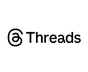 Threads by instagram logo meta social media symbol