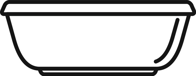 Wash basin icon outline style Royalty Free Vector Image