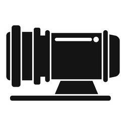 Rotary compressor icon simple air machine Vector Image