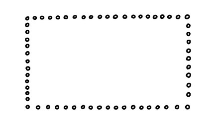 Doodle frames rectangle hand drawn borders Vector Image