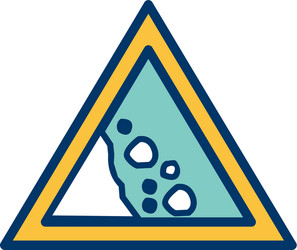 Falling rock icon Royalty Free Vector Image - VectorStock