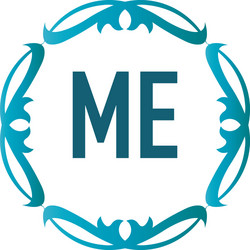 Initial letter elegance me logo design template Vector Image