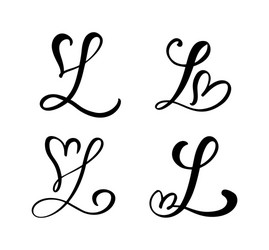 Vintage floral monogram letter r Royalty Free Vector Image