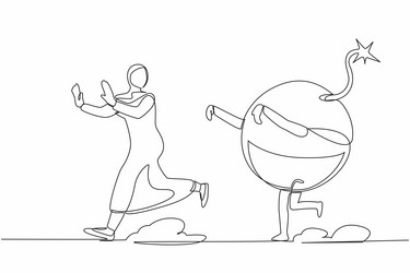 Scared Woman Running Vector Images (over 220)