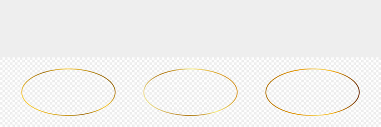 Gold glowing circle frame Royalty Free Vector Image