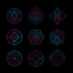 Hexagon Sacred Geometry Vector Images (over 2,000)