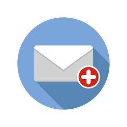 Envelope mail icon new letter sms message Vector Image