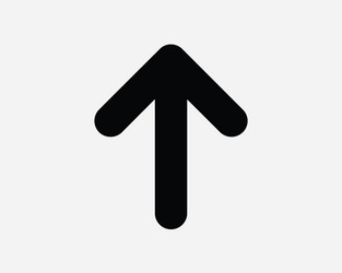 Up arrow icon symbol Royalty Free Vector Image