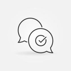 Green quiz icon with speech bubble Royalty Free Vector Image