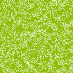 Botanical seamless hand-drawn pattern Royalty Free Vector