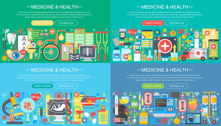 Healthcare and medical banner design background Vector Image