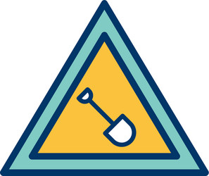 Road works icon Royalty Free Vector Image - VectorStock