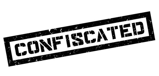 Confiscated rubber stamp Royalty Free Vector Image