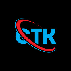 Ctk logo letter design Royalty Free Vector Image