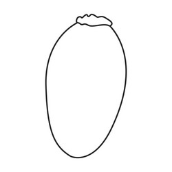 Lychee outline icon Royalty Free Vector Image - VectorStock