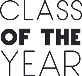 Class year hand made font Royalty Free Vector Image