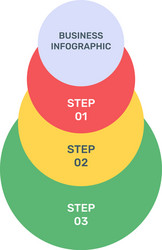 Step arrows infographic Royalty Free Vector Image