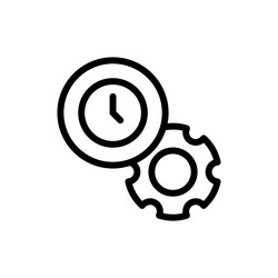 Control project development icon with black Vector Image