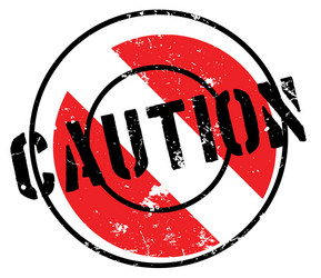 Caution rubber stamp Royalty Free Vector Image