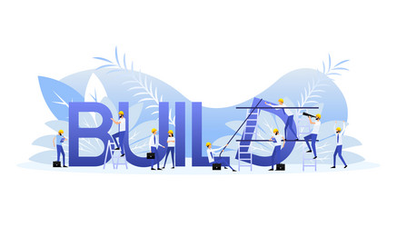 Build people great design for any purposes Vector Image