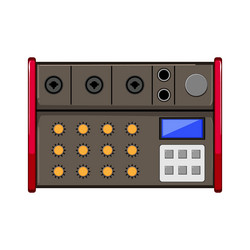 Control audio mixer cartoon Royalty Free Vector Image