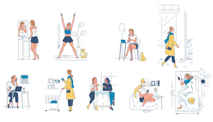 Daily Habits Vector Images (over 2,100)