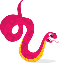 Snake Cartoon Pink Vector Images (over 720)