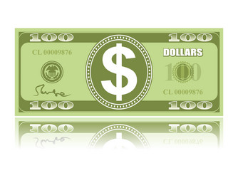 Dollar bank note Royalty Free Vector Image - VectorStock