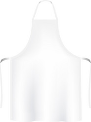 White blank kitchen cotton apron isolated Vector Image