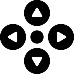 D pad icon Royalty Free Vector Image - VectorStock