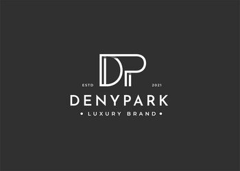 Initial d p letter logo design template Royalty Free Vector