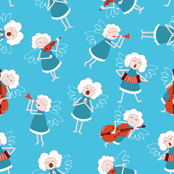 Musical angels Royalty Free Vector Image - VectorStock