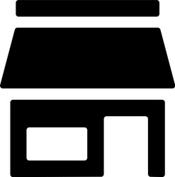 Shop building Royalty Free Vector Image - VectorStock