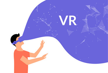 Children immersed in a thrilling virtual reality Vector Image