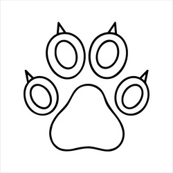 Paw Print Line Art Vector Images (over 10,000)